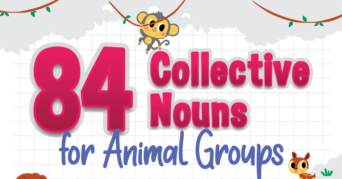 84 Collective Nouns for Animal Groups (Infographic)