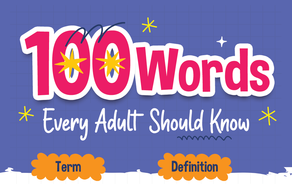 100 Words Every Adult Should Know (Infographic)